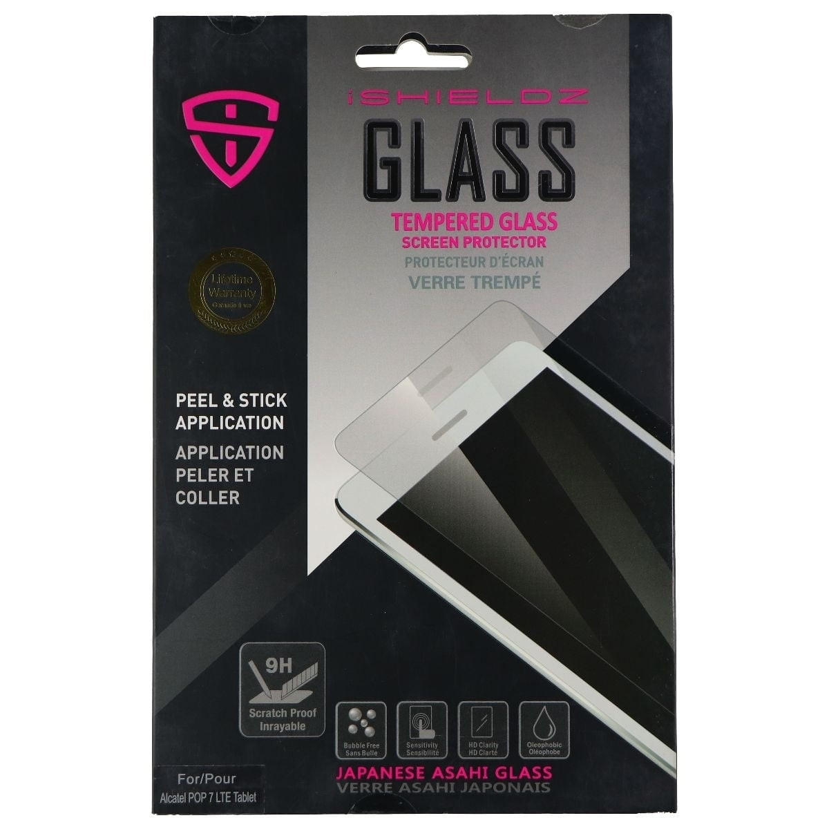 iShieldz Asahi Tempered Glass Screen Protector for Alcatel POP 7 LTE ...
