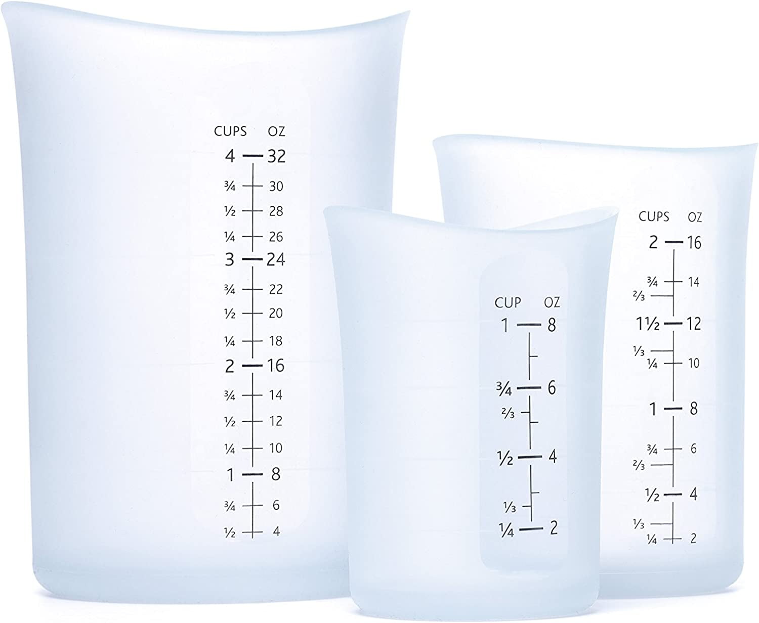 iSi Basics Measuring Set of 3 Silicone Flexible Mesauring Cup ...