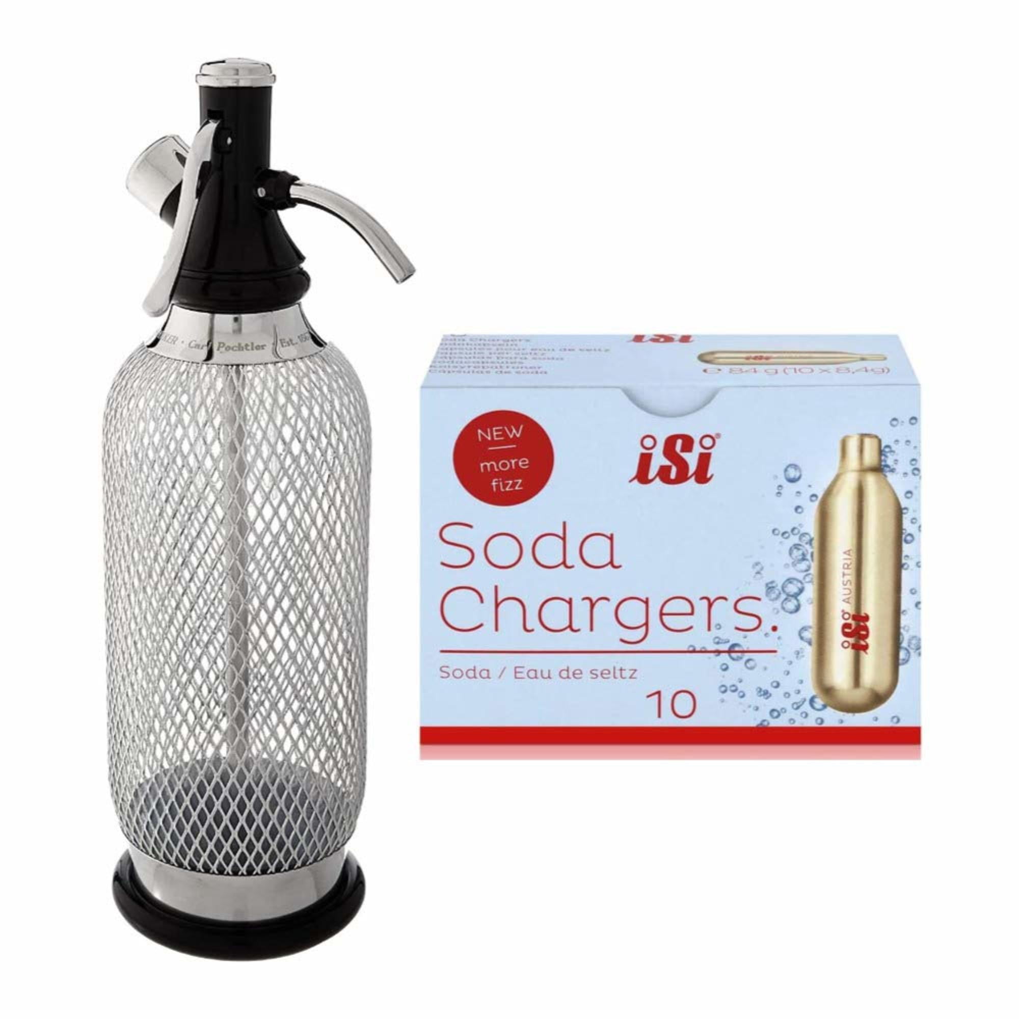 iSi North America Sodamaker & Soda Siphon Charger, 10-Pack - Stainless ...