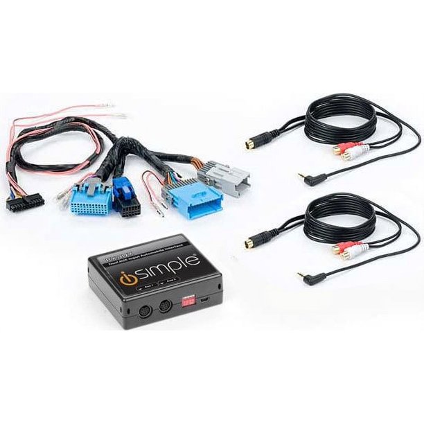 iSimple ISGM535 Chevy Gm 03-11 Factory Radio Dual Aux Rca Input Adapter ...