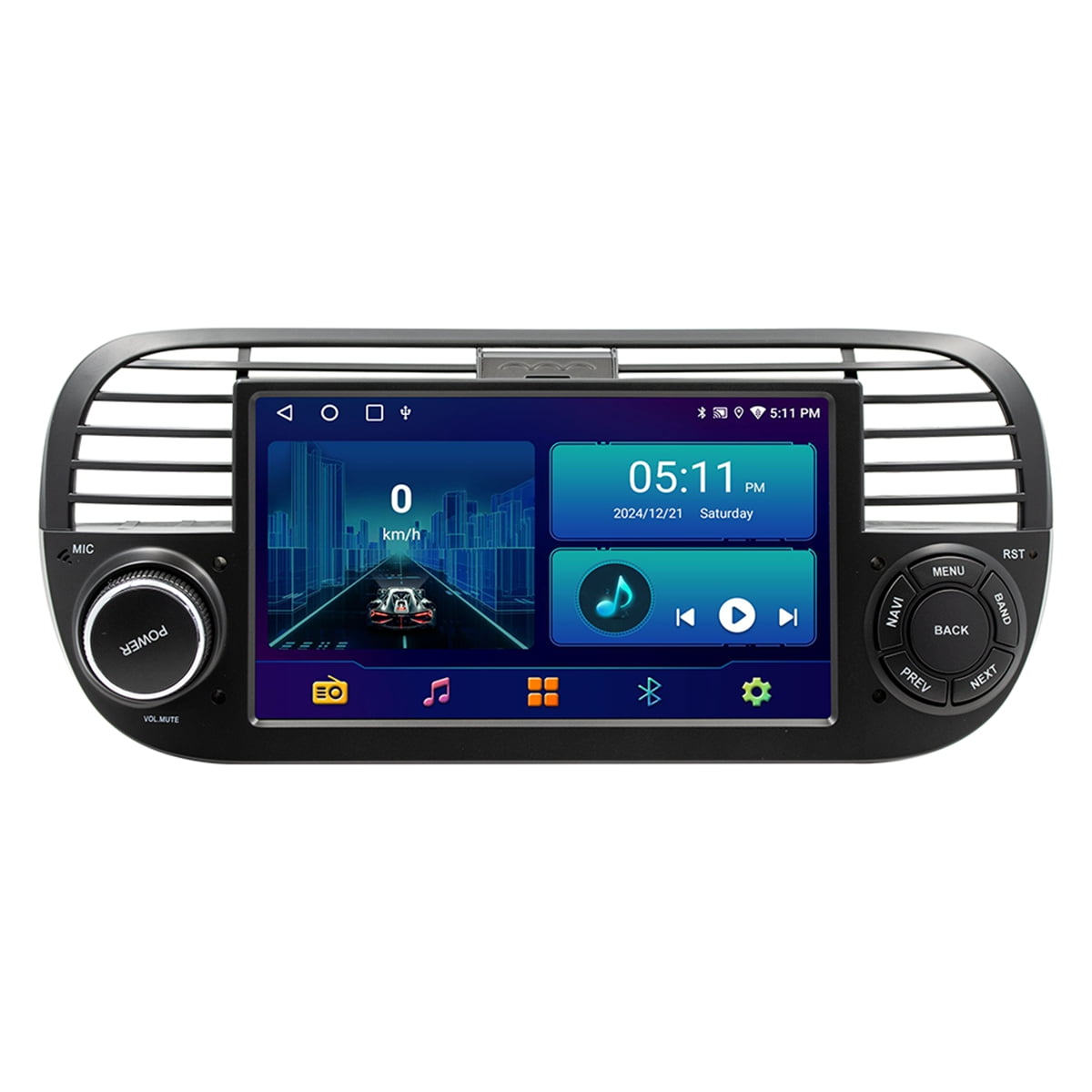 iSpchen Car Stereo Radio for Fiat 500 2010-2015 with Wireless Carplay ...