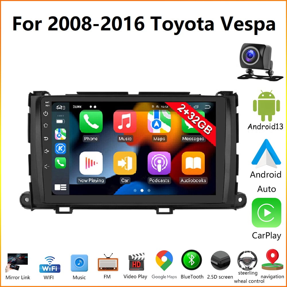 iSpchen Car Stereo Radio for Toyota Sienna 2011-2014 Android 13 Car ...