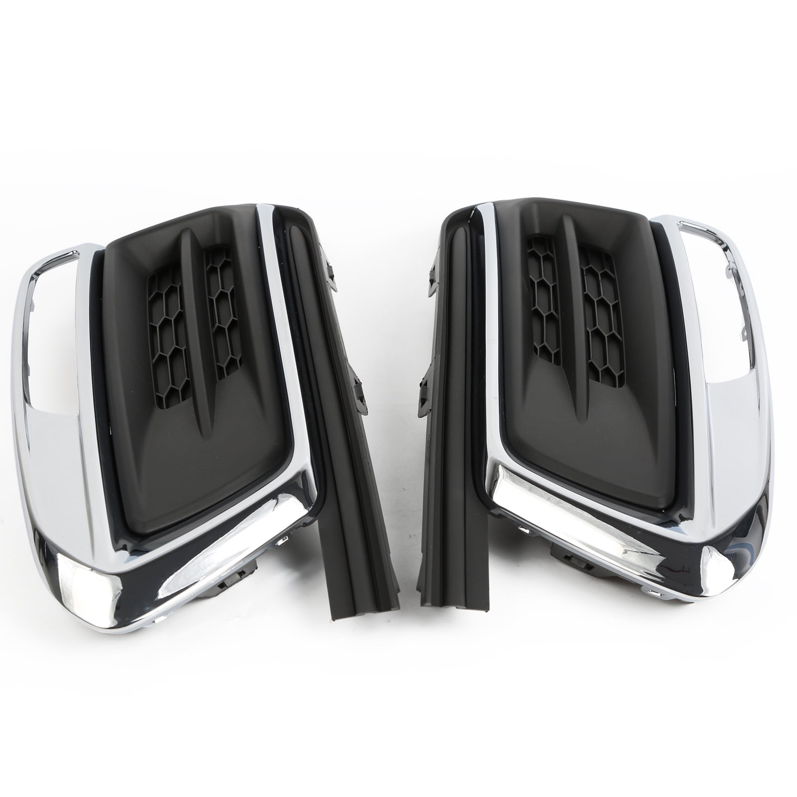 iSpchen Pair Front Fog Light Cover Frames Chrome Accent ‌for‌ Chevrolet ...