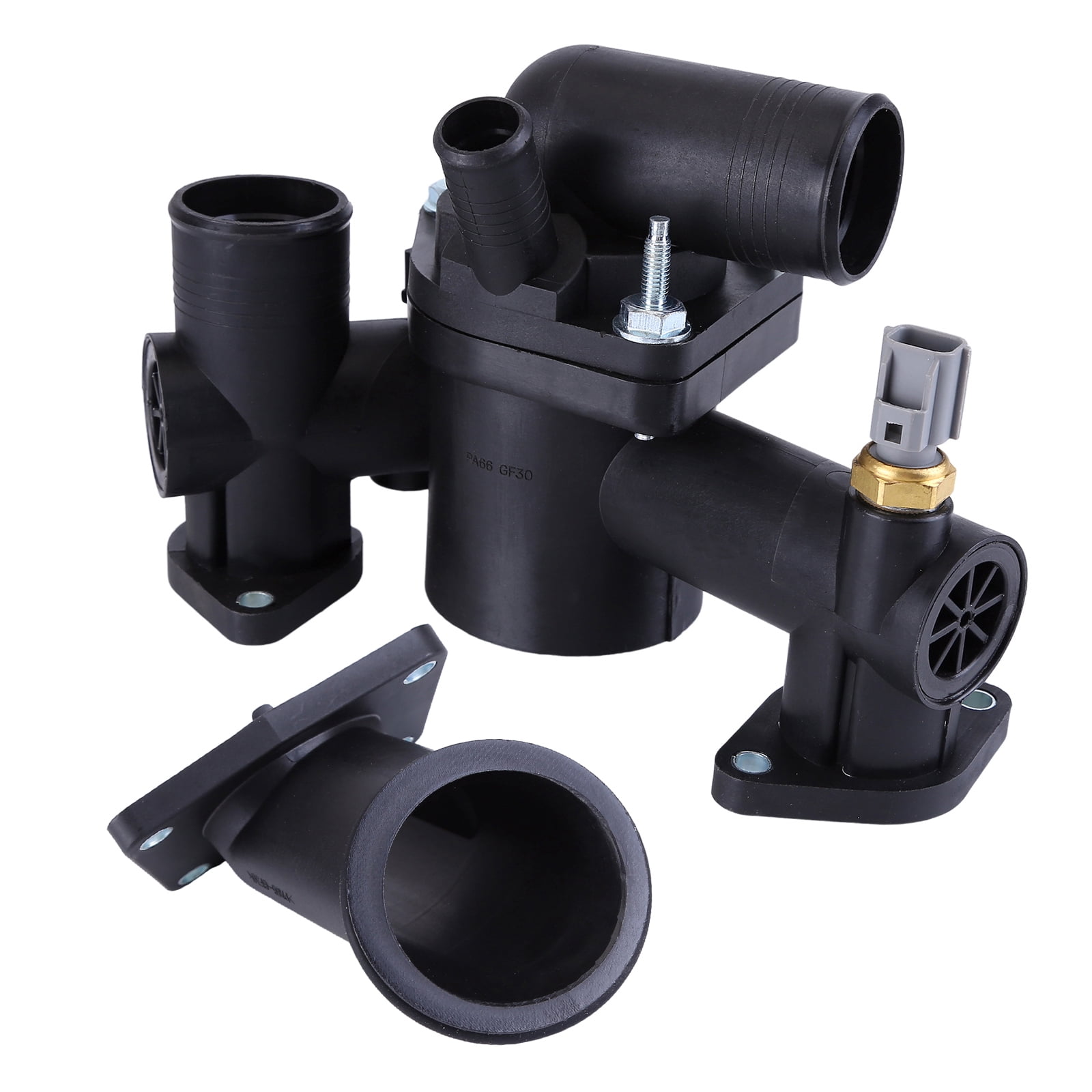 iSpchen Thermostat Housing with Thermostat for Jaguar S-Type XJ8 XJR ...