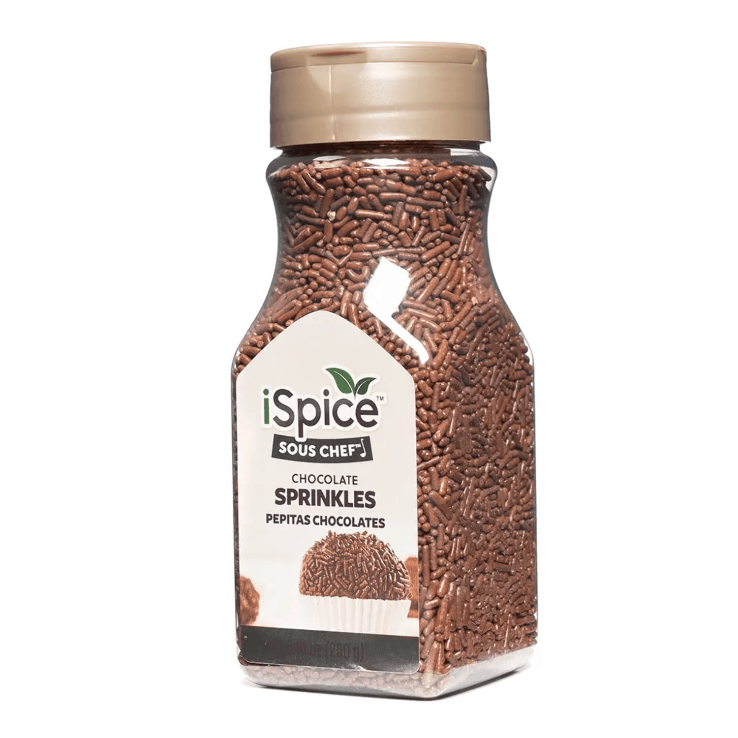 iSpice Chocolate Sprinkles, 8.81 oz, Kosher Dessert Topping, Baking ...