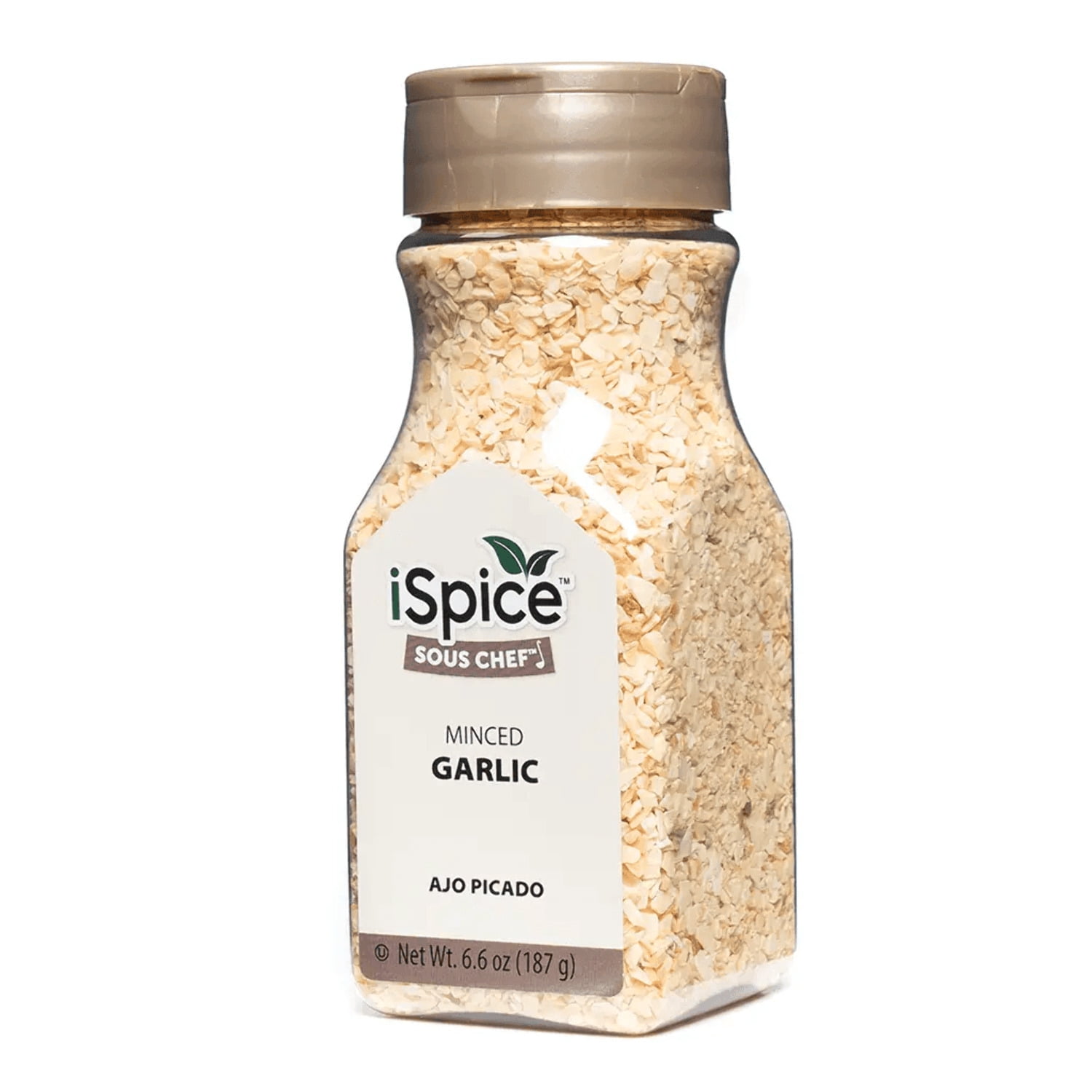 iSpice Gourmet Minced Garlic Seasoning, 6.6 oz, Kosher, Dry, Intense ...