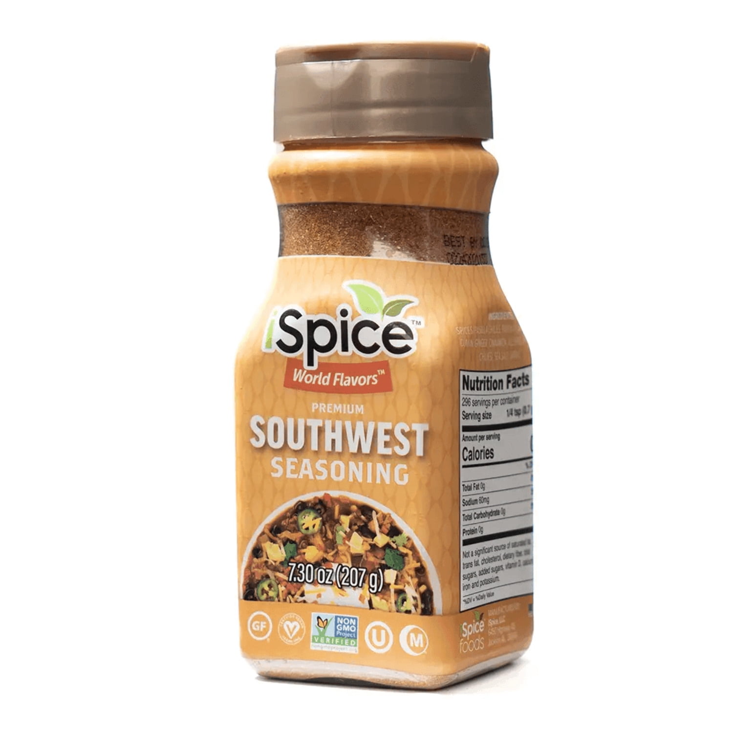 iSpice Southwest Seasoning, Sugar-Free, Kosher, Halal, Non-GMO, 7.30 oz ...
