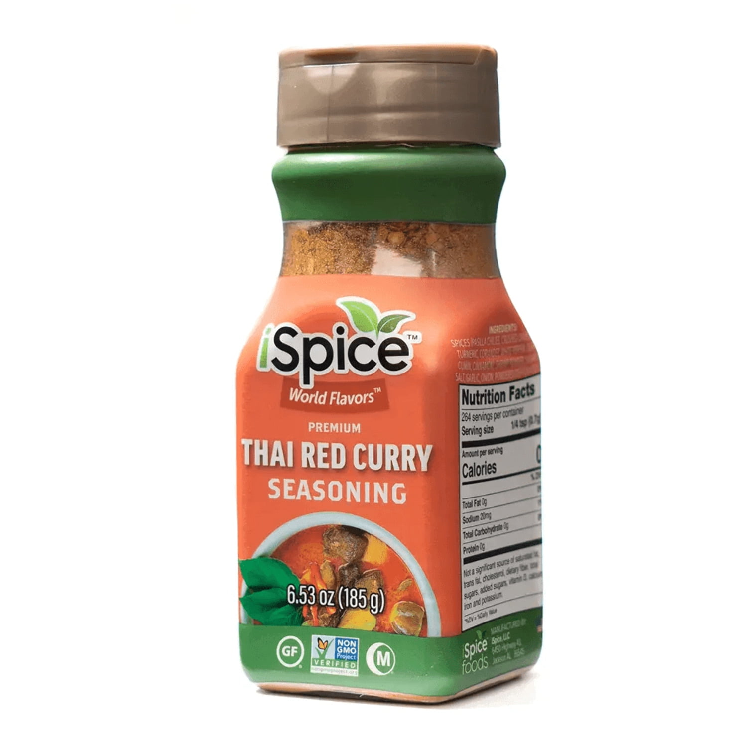 iSpice Thai Red Curry Seasoning, 6.53 oz, Mixed Spice, Halal, Kosher ...