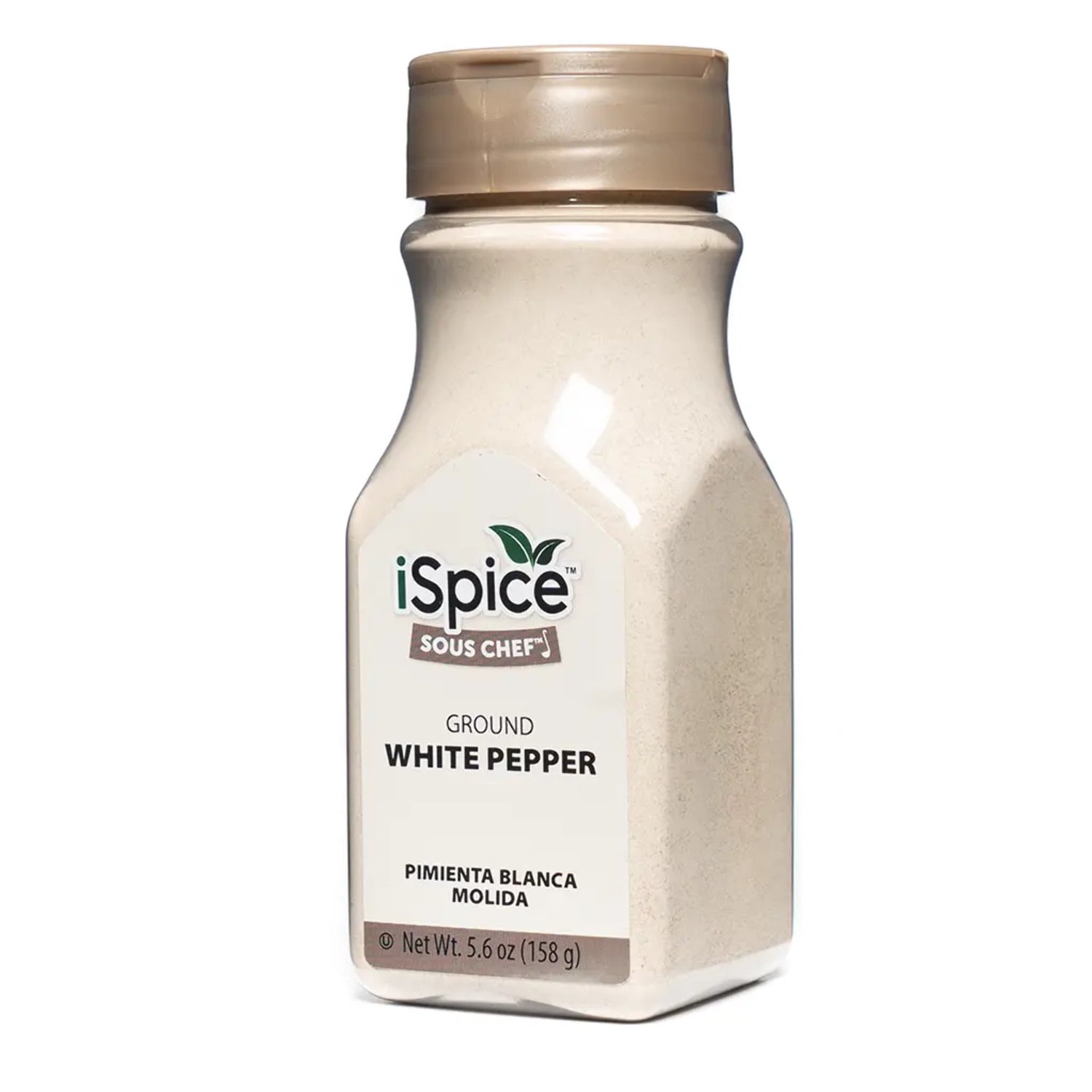 iSpice White Pepper Ground Gourmet Spice Kosher Halal Mild 6.2 oz ...