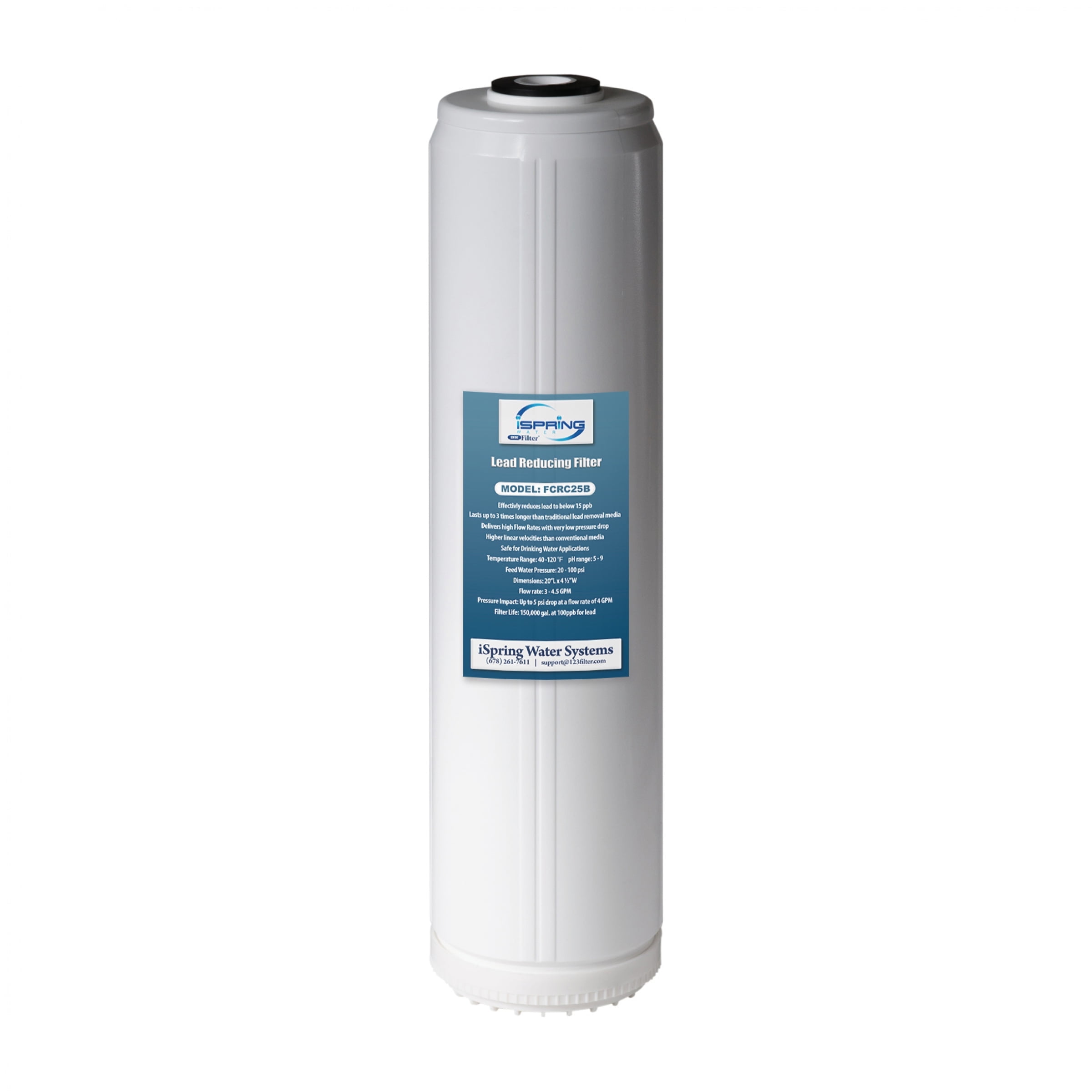 iSpring FCRC25B High Capacity 20” x 4.5” Water Filter Replacement ...