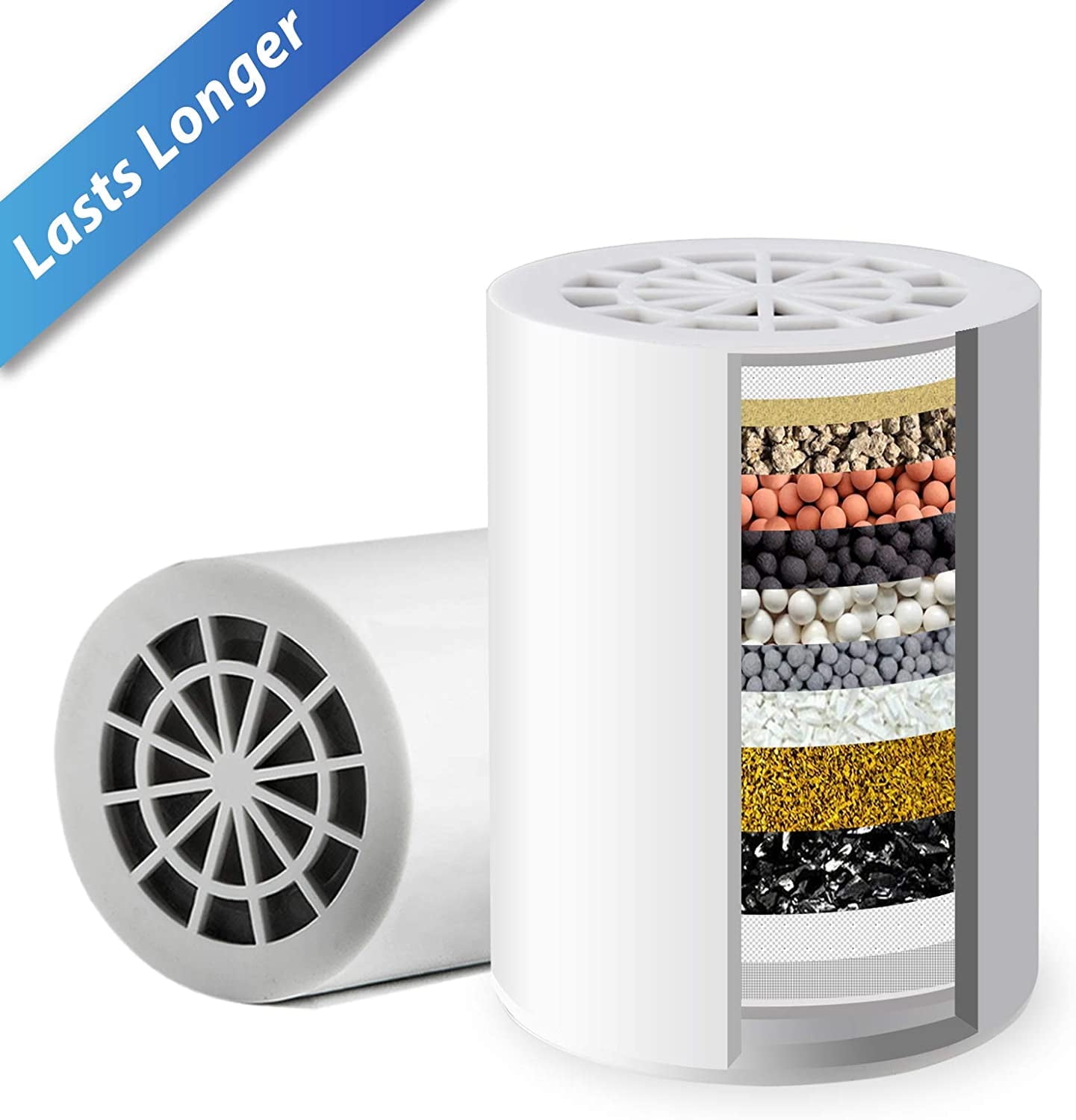 iSpring FSF1 15-Stage Shower Filter Replacement Cartridge, Improves ...