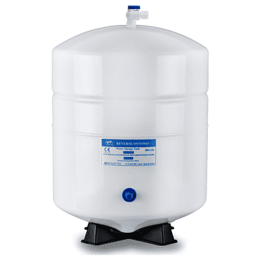 Hydronix RO-122-W14 3.2 Gal Stainless Steel Reverse Osmosis Tank, Compact, White, 1/4" Port ...