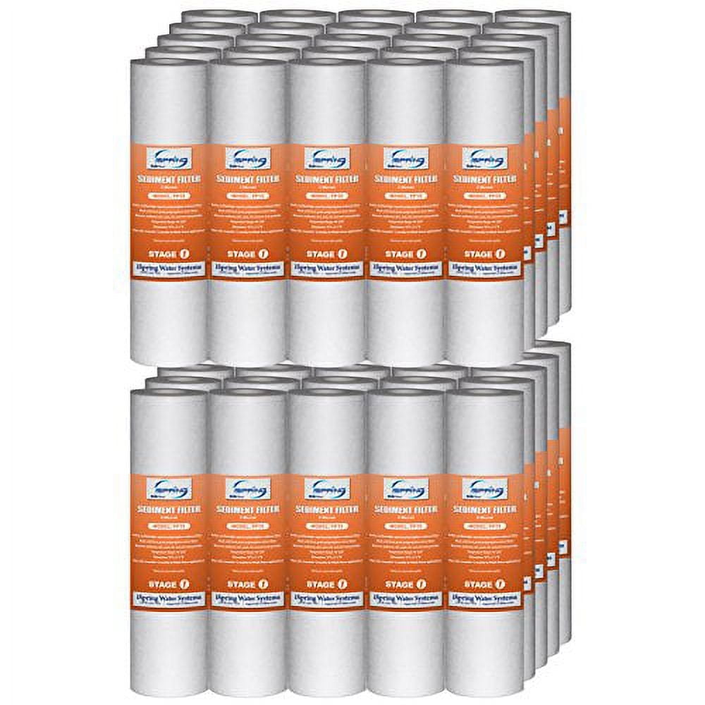 iSpring 5 Micron Universal Sediment Water Filter Replacement Cartridges ...
