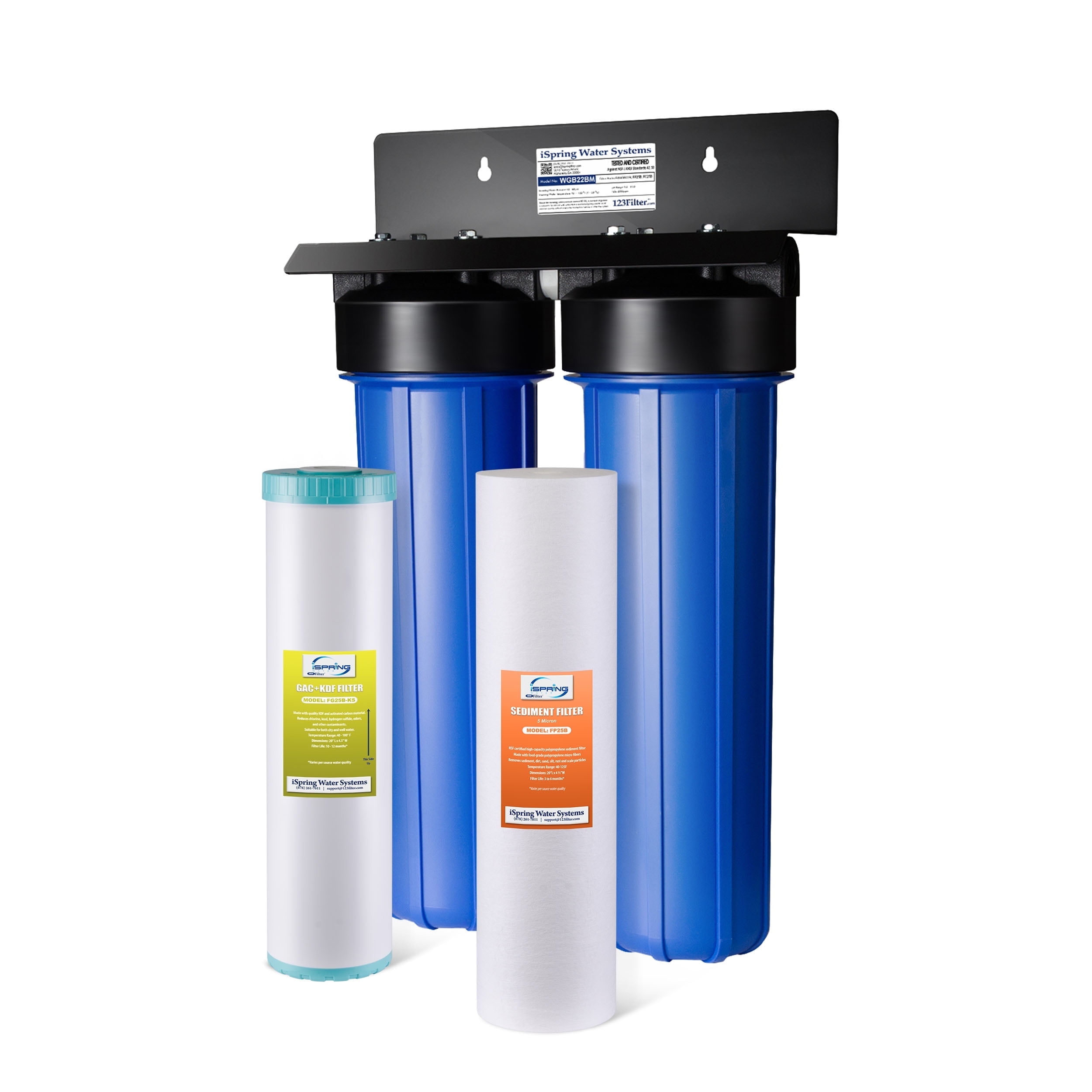 iSpring Whole House Water Filter System, Reduces Sediment, PFAS, Heavy ...