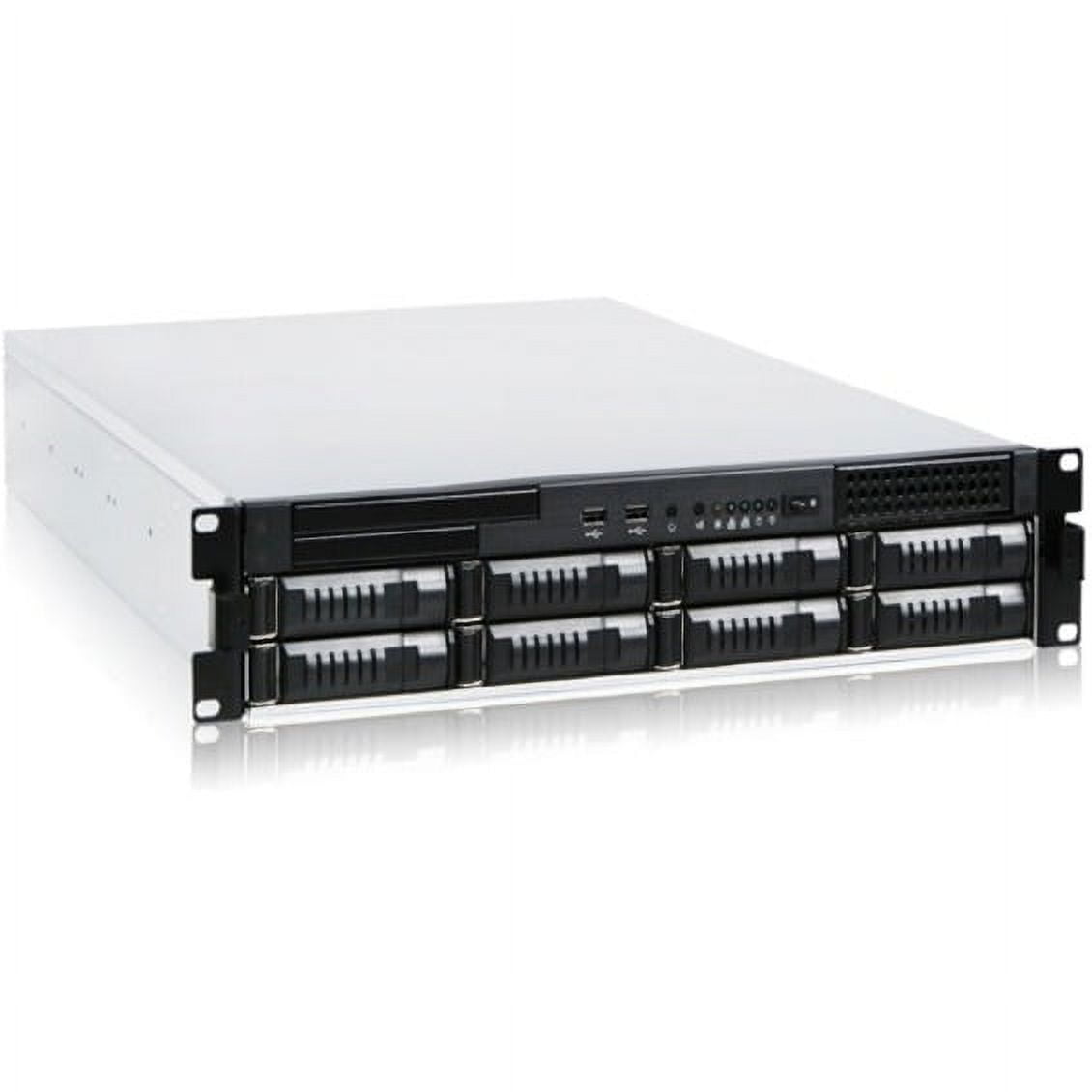 iStarUSA 2U 8-Bay Storage Server Rackmount Chassis with 460W Power ...