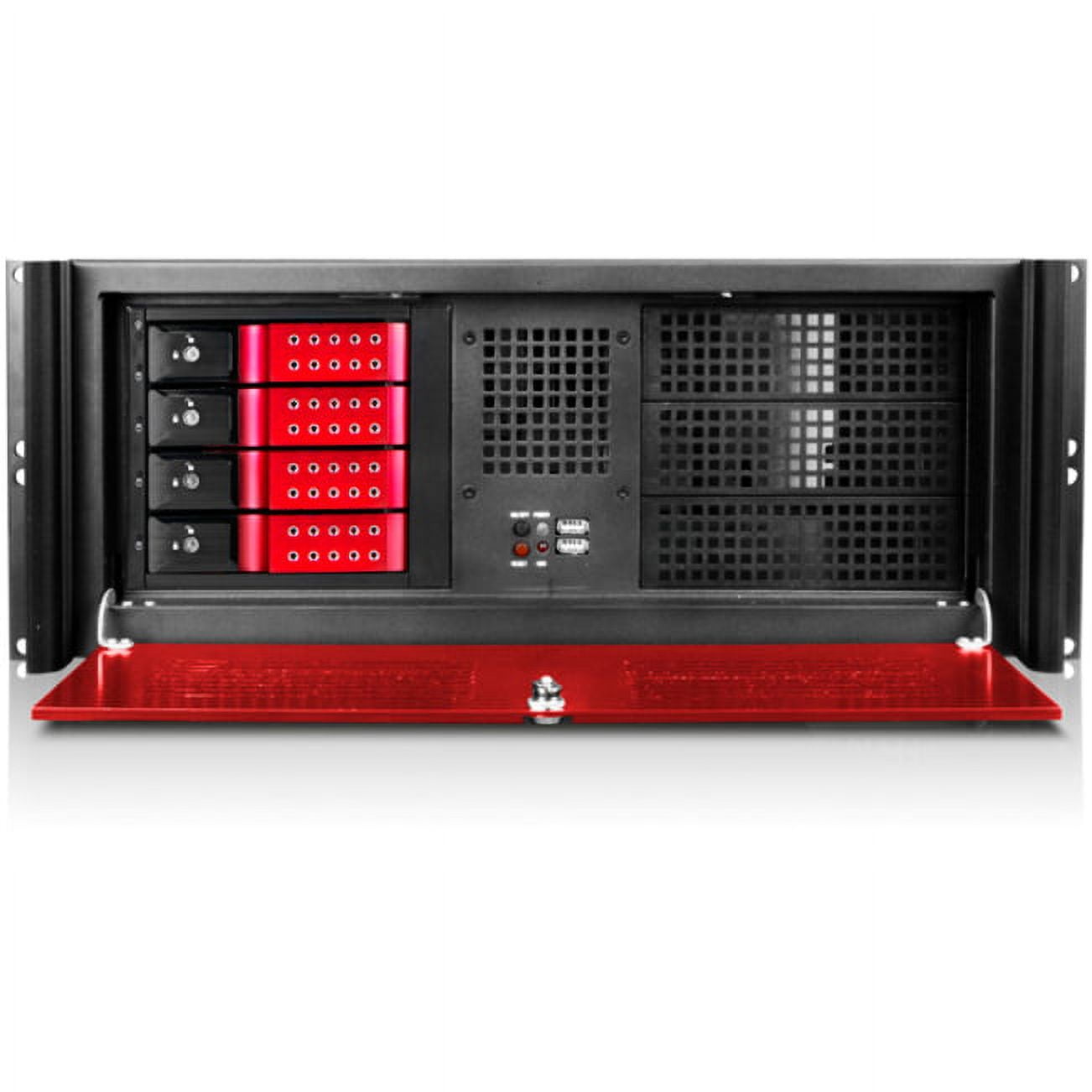 4U Compact Stylish 4x3.5" Trayless Hotswap Rackmount Chassis - Walmart.com