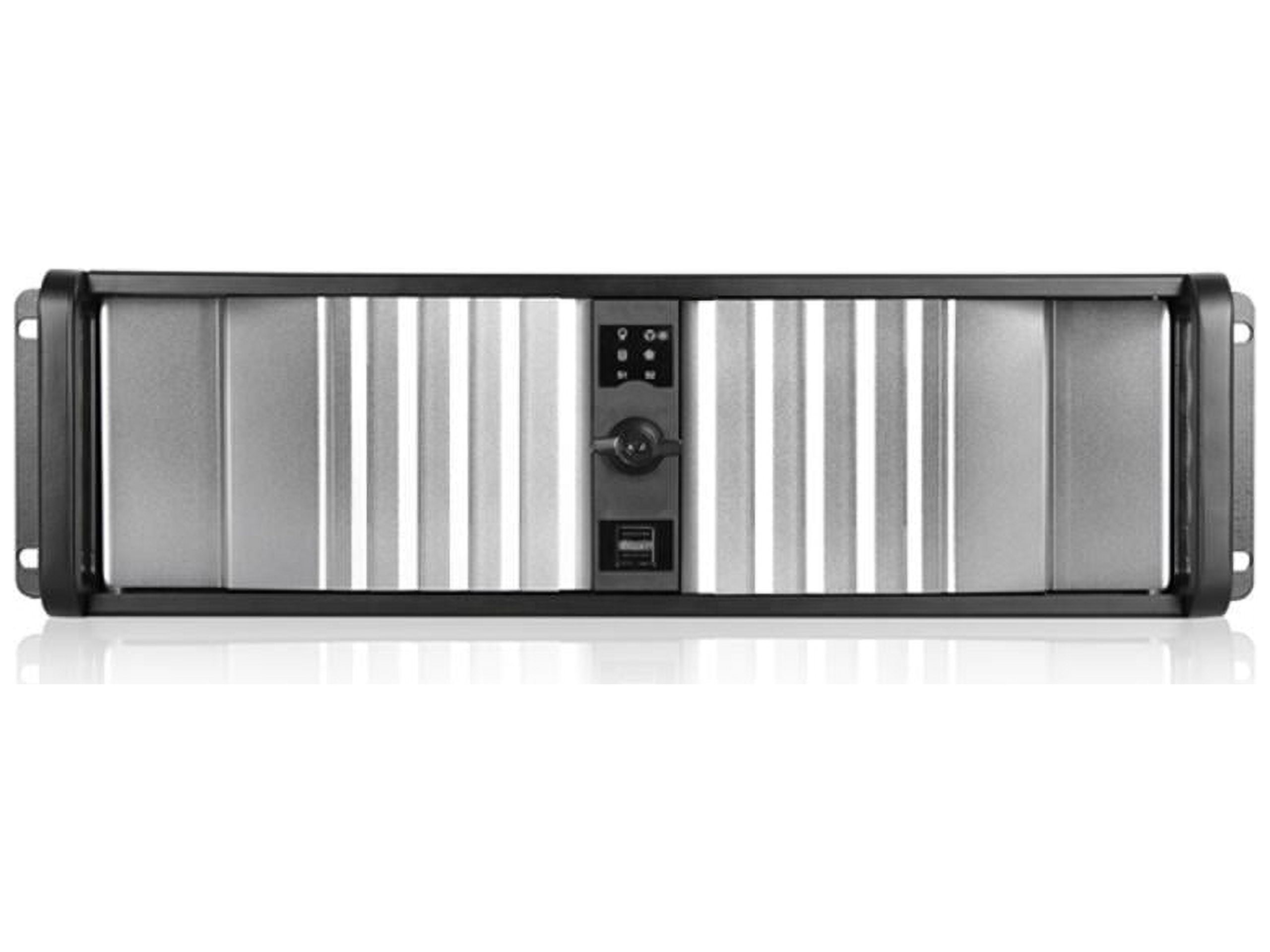 iStarUSA D-300SEA-SL-RAIL24 3U Compact Stylish Rackmount Chassis with ...