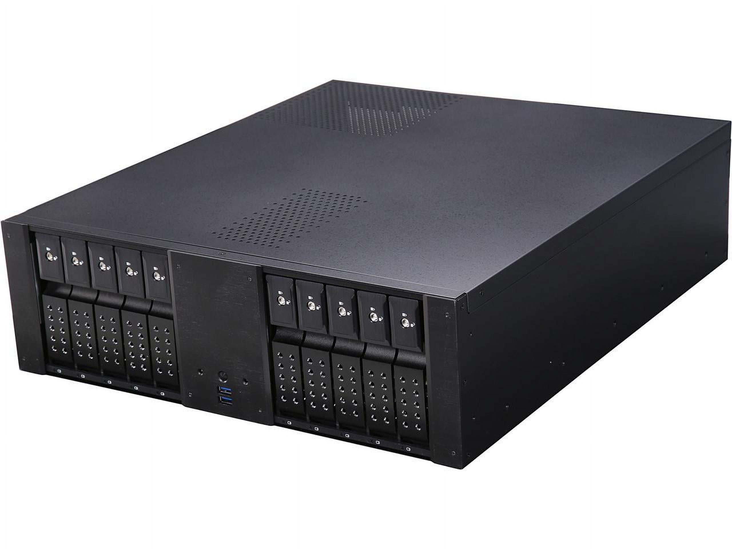 iStarUSA D-3100HN Black Aluminum 3U Rackmount Compact 10x 3.5" Bay ...