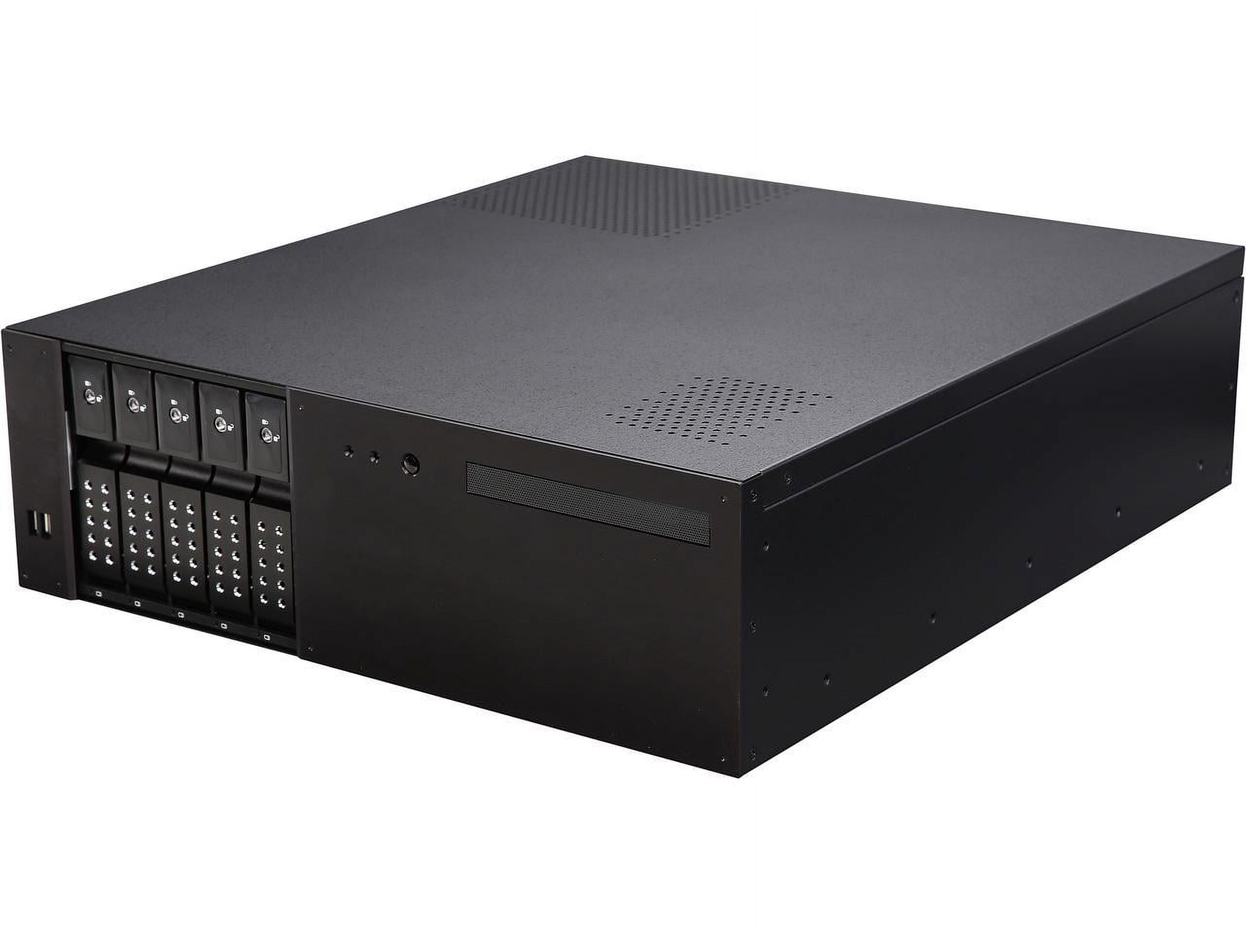 iStarUSA D-350HN-T Black Aluminum / Steel 3U Rackmount Compact 5x3.5 ...