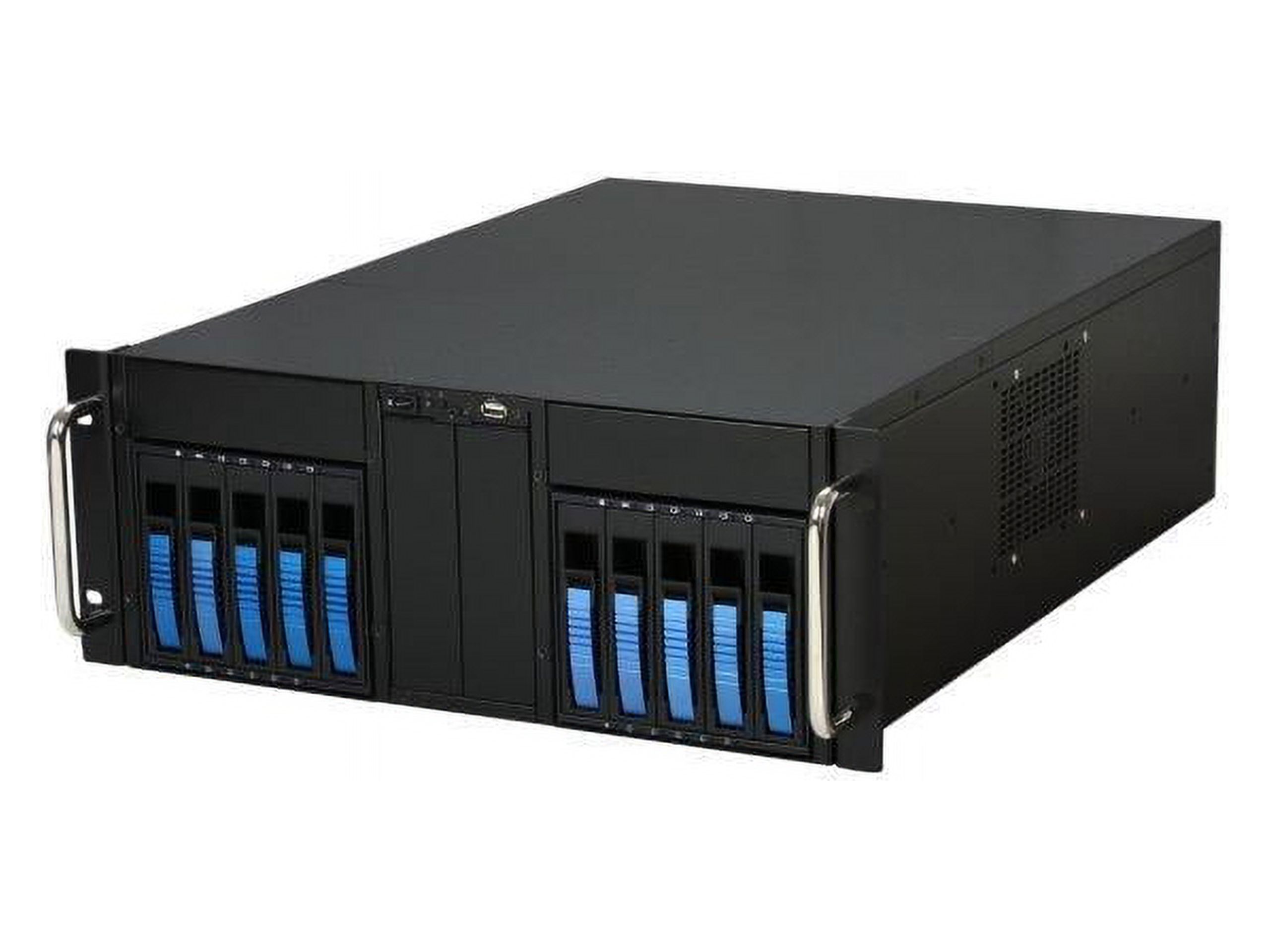 iStarUSA D-410B10SA-BLUE Blue Zinc-Coated Steel 4U Rackmount Server ...
