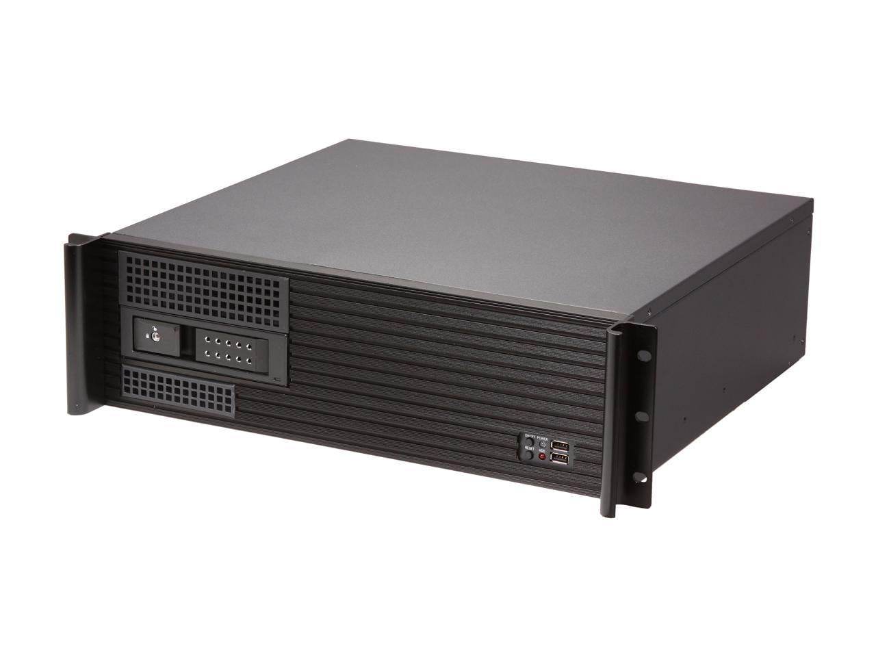 iStarUSA D313SEMATX-DE1BK Aluminum / Steel 3U Rackmount Compact ...