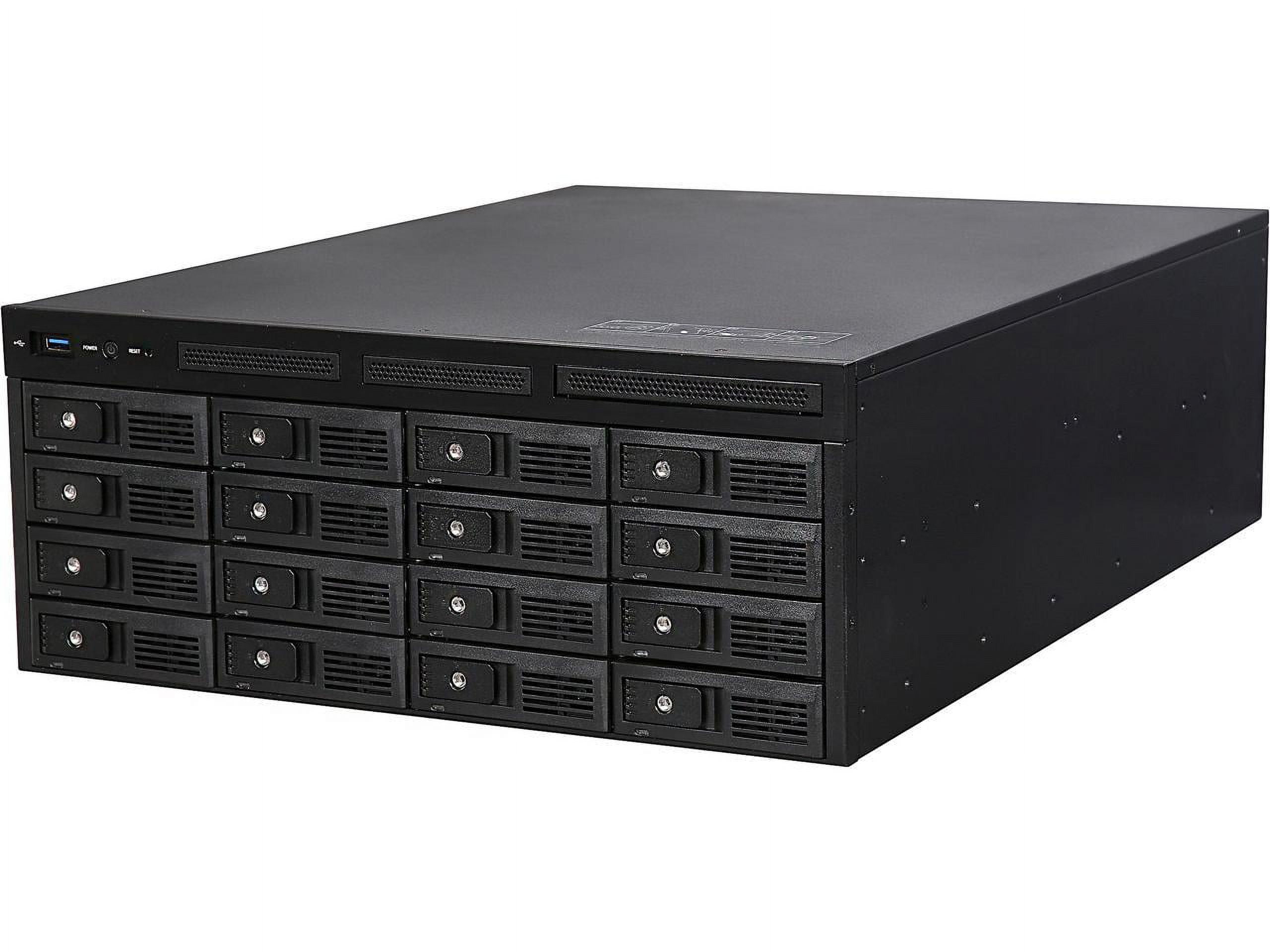 iStarUSA M-4160-ATX Black Aluminum / Steel 4U Rackmount 3.5" 16-Bay ...