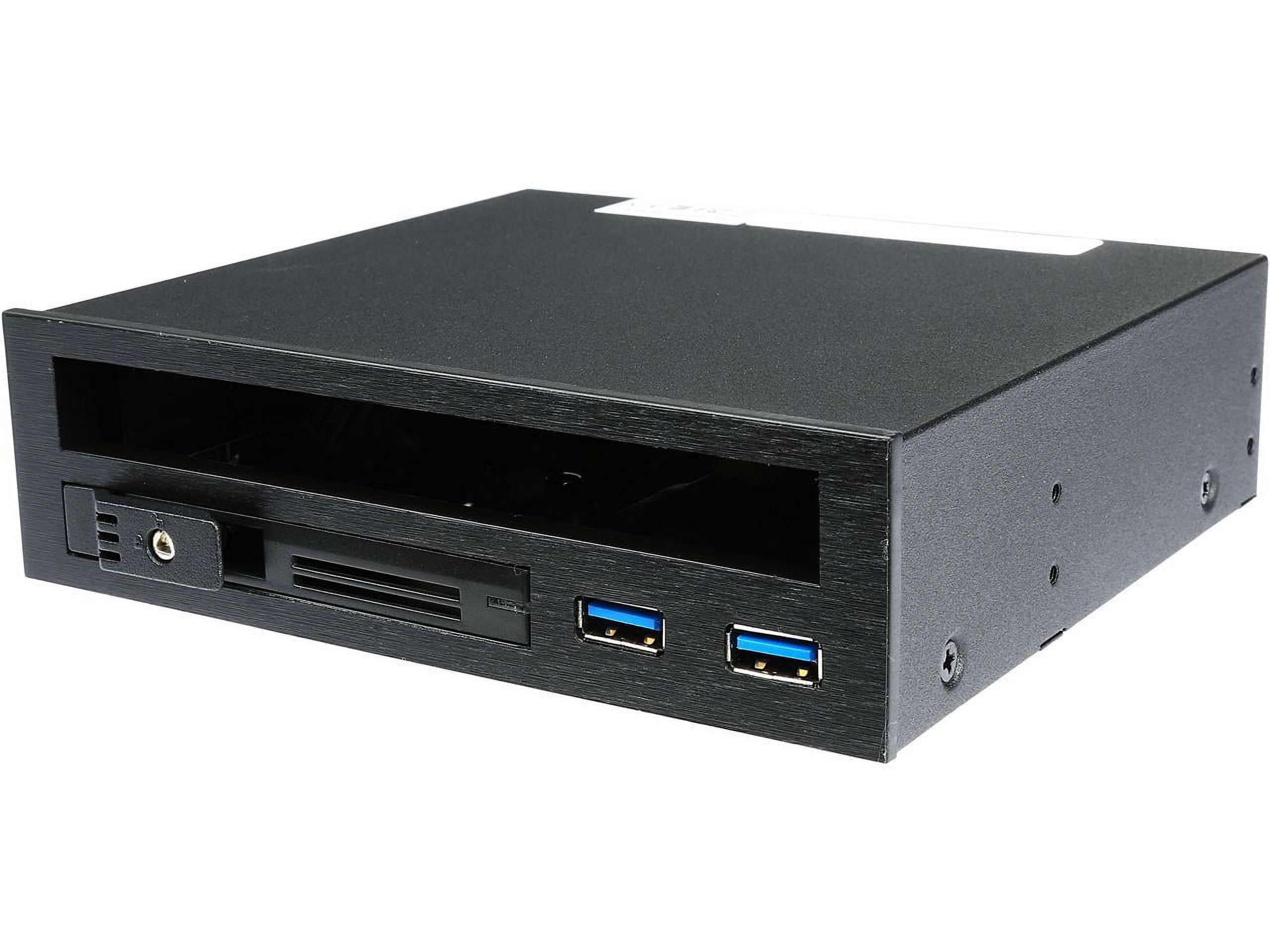 iStarUSA T-5K25TU-SA 5.25" to Slim ODD and 2.5" SATA 6Gb/s Trayless Hot ...