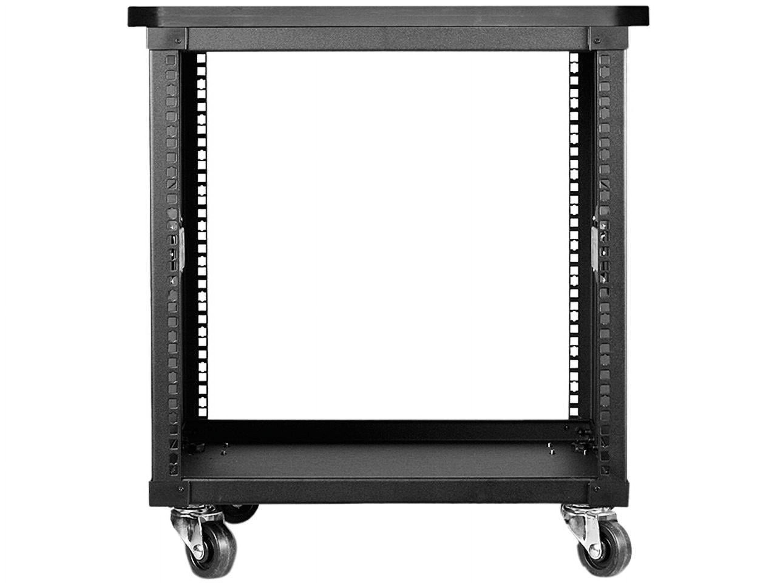 iStarUSA WD-1045-WT 10U 450mm Depth Simple Server Rack with Wood Top ...