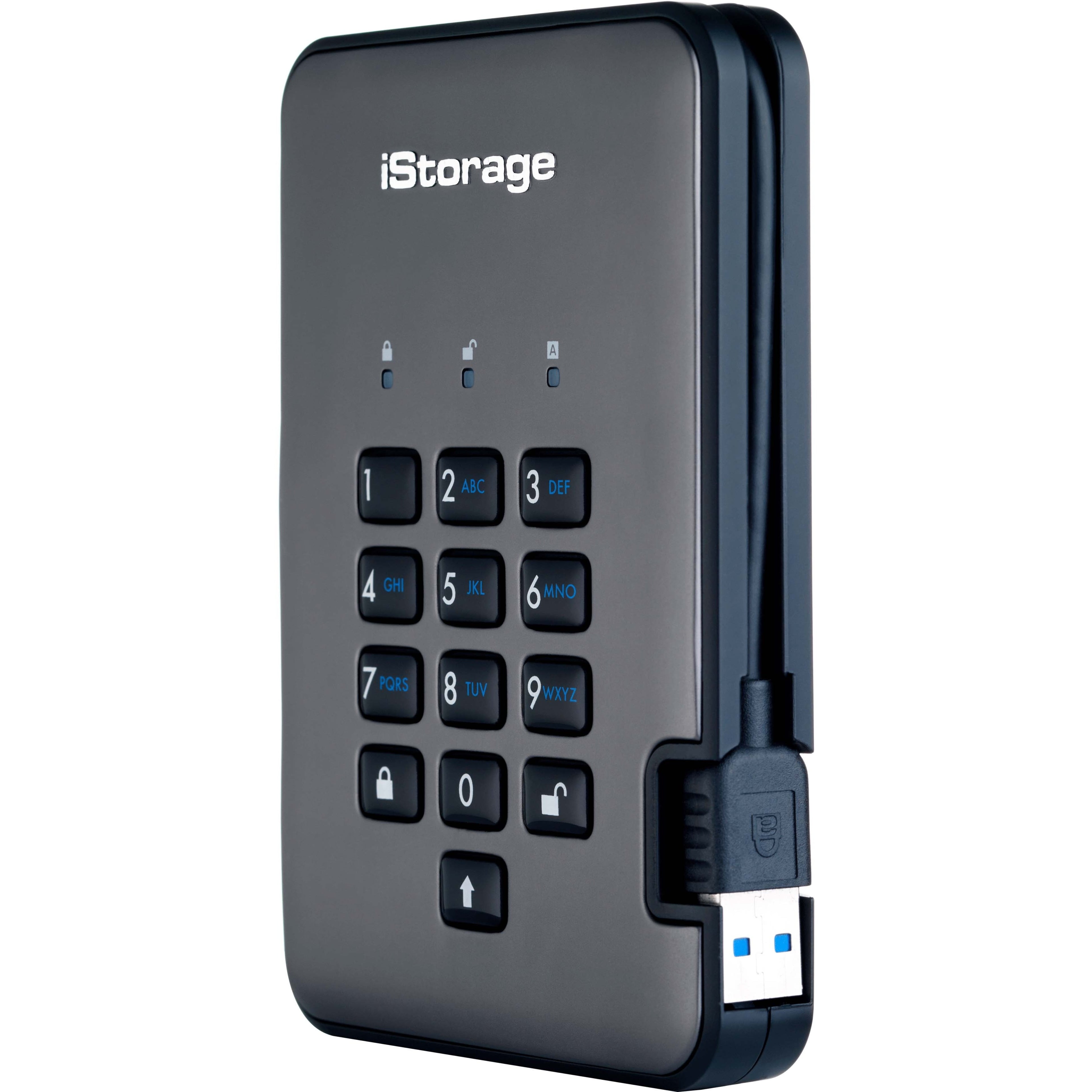iStorage diskAshur PRO2 500GB Portable Rugged Encrypted HDD ...