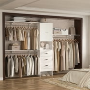 Homieasy Corner Closet System with 12 Shelves, 40" Large Corner Closet ...