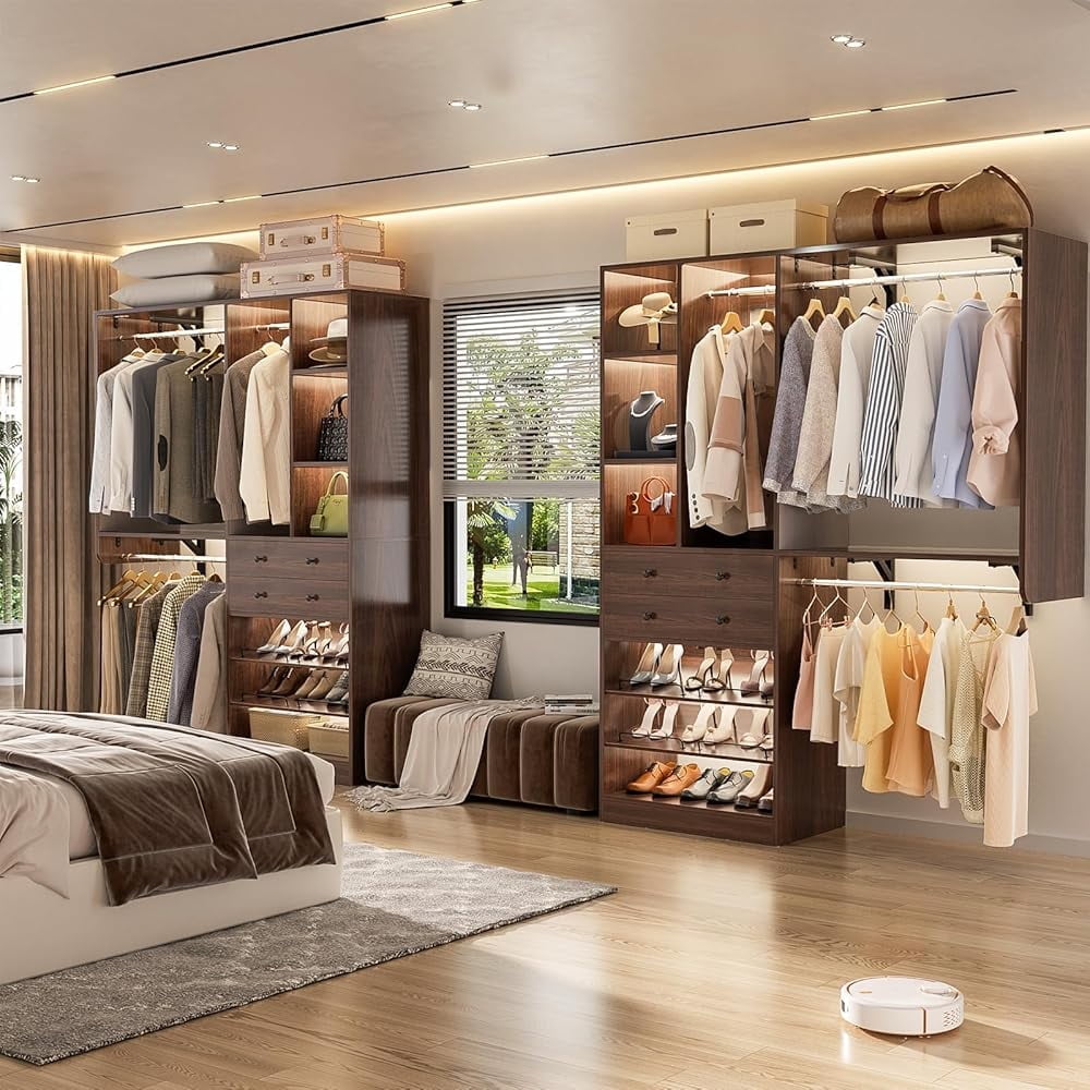 iSunirm 5FT Closet System with Drawers,5FT Closet System with Drawers ...