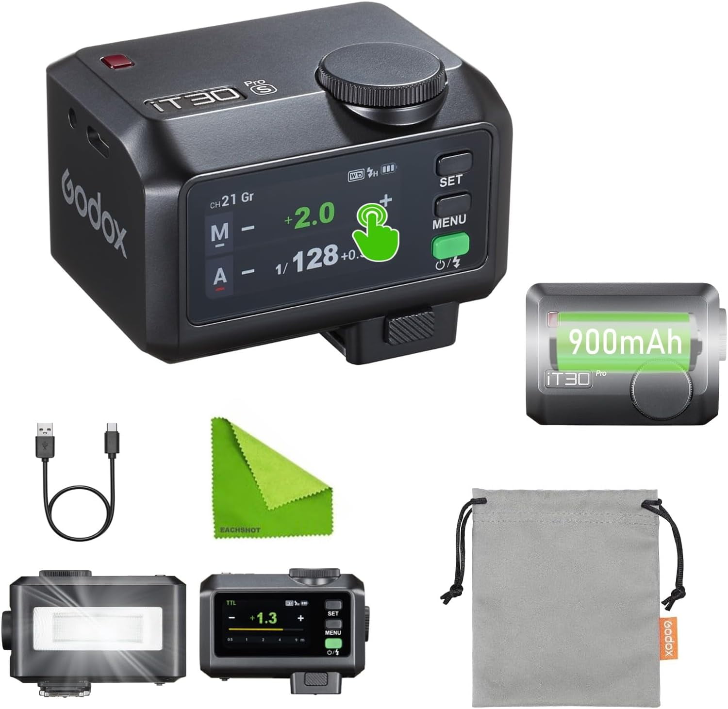 iT30 Pro S Mini Camera Flash for Camera,TTL Mode Auto Exposure,HSS 1 ...