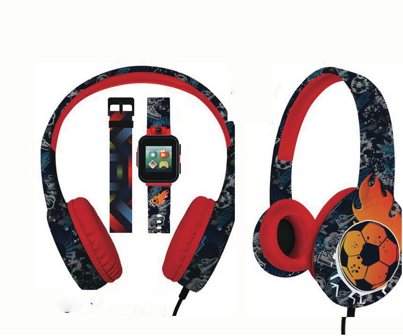 iTECH Jr Unisex Kids Smartwatch with Mini Mic & Headphones, Multi Flames - Walmart.com