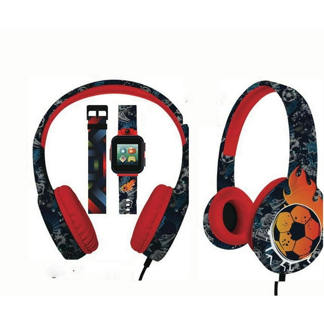 iTECH Jr Unisex Kids Smartwatch with Mini Mic & Headphones, Multi ...