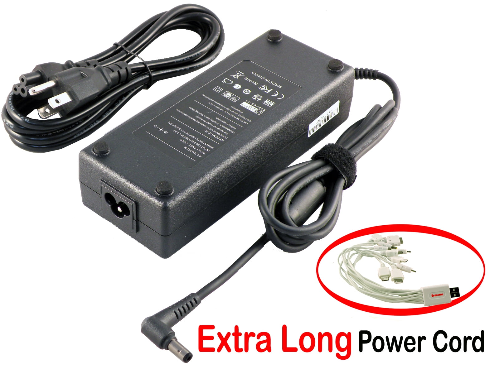 iTEKIRO 120W AC Adapter for MSI 957-163A1P-101, 957-163A1P-103, 957 ...
