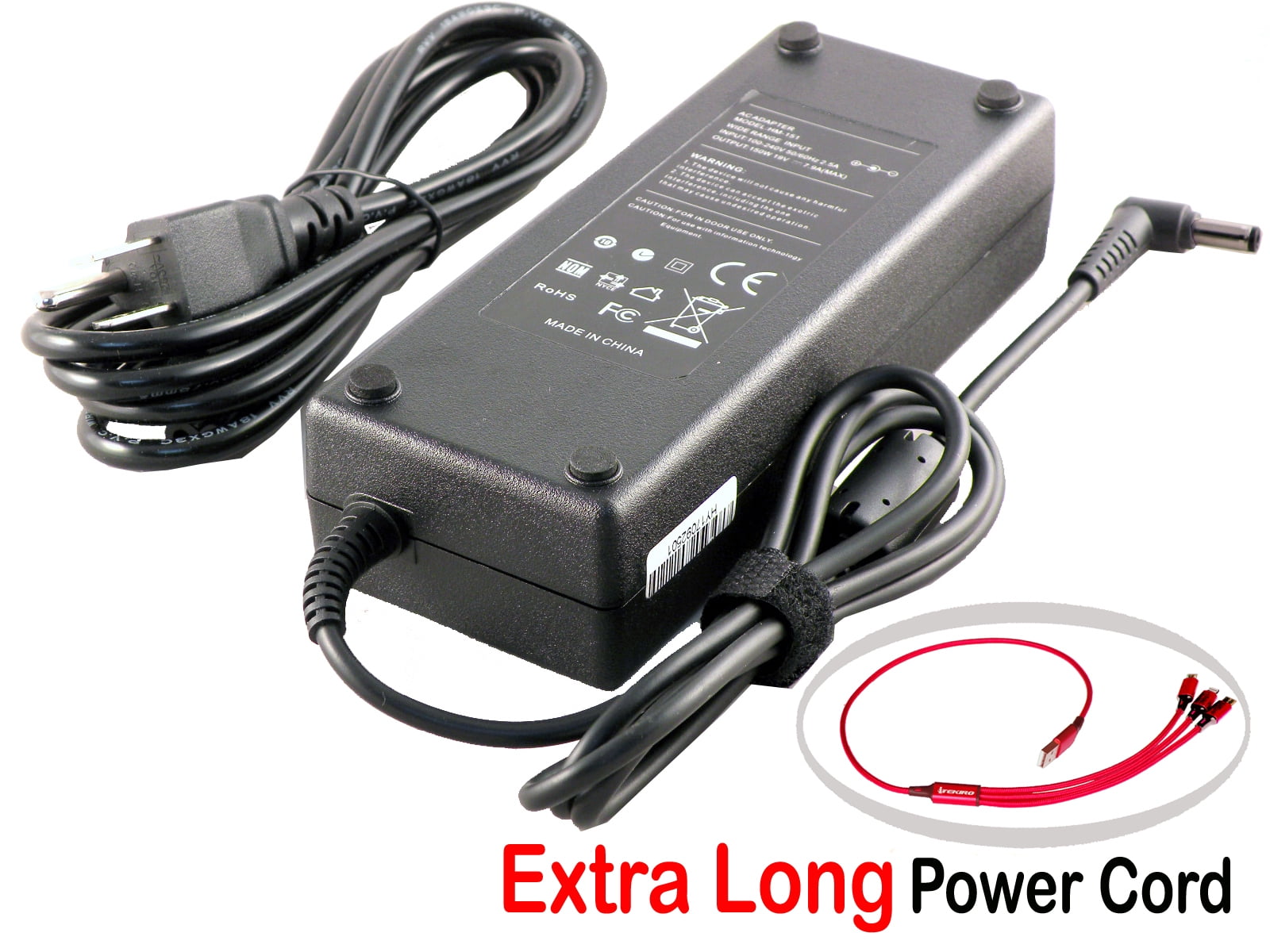 iTEKIRO 150W AC Adapter for MSI GF63 Thin 9SCX-005, GF75 Thin 10SCSR ...