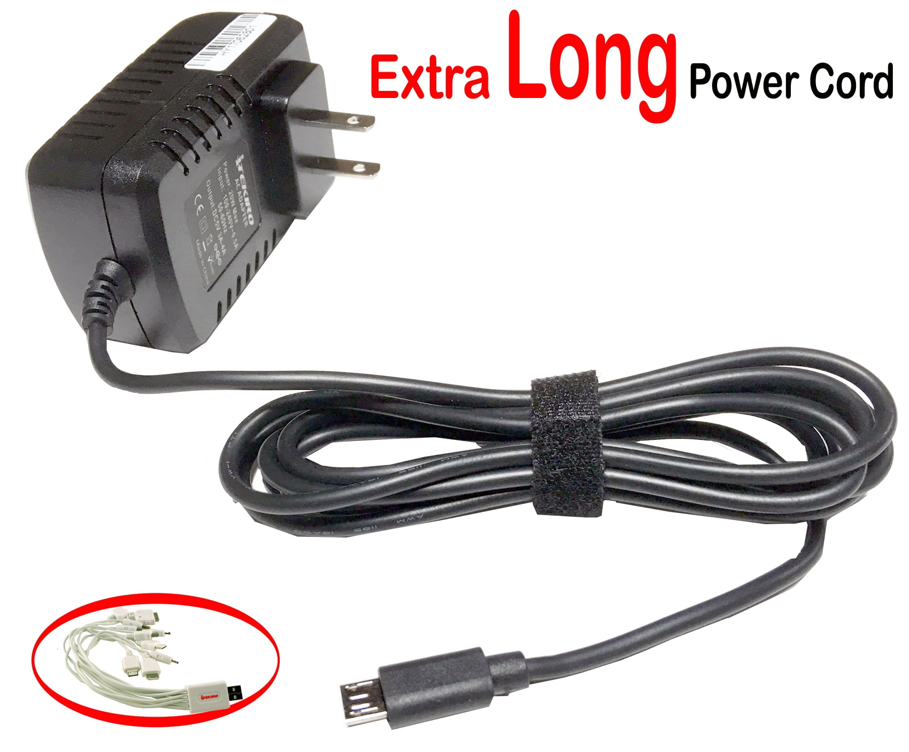 iTEKIRO 5V 3A Charger for onn. 10.1" Android Tablet 100005209 ...