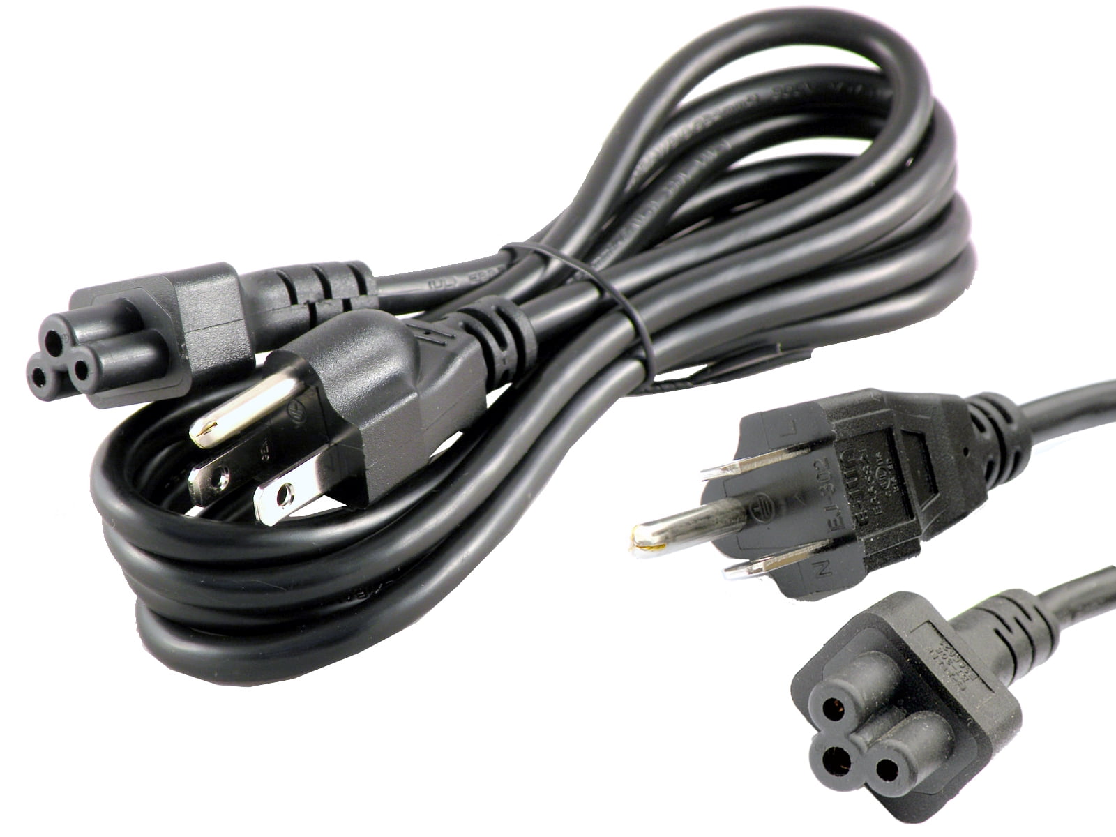 iTEKIRO 6 ft 3-Prong AC Power Cord for Laptop Computers, Monitors; NEMA ...