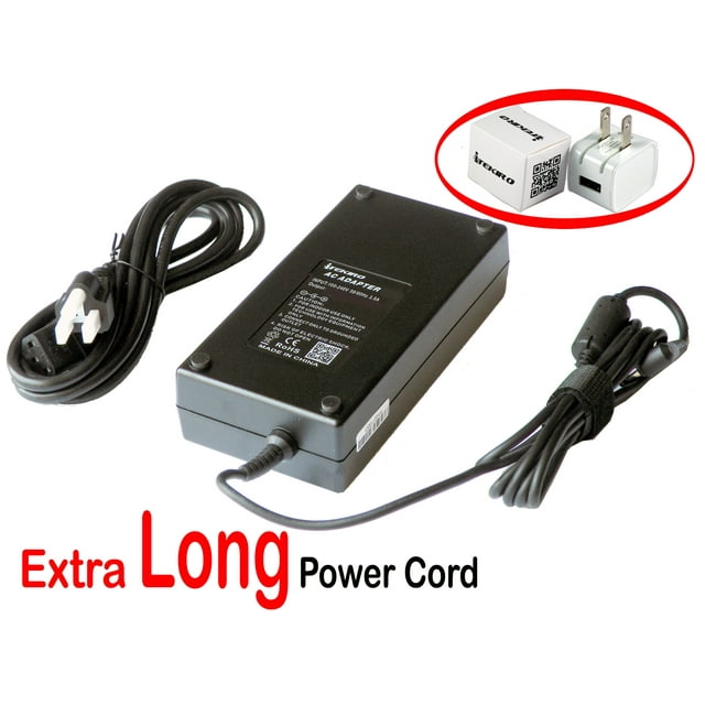 Free Shipping! iTEKIRO AC Adapter Charger for EVOO EG-LP5 EG-LP4 Gaming ...