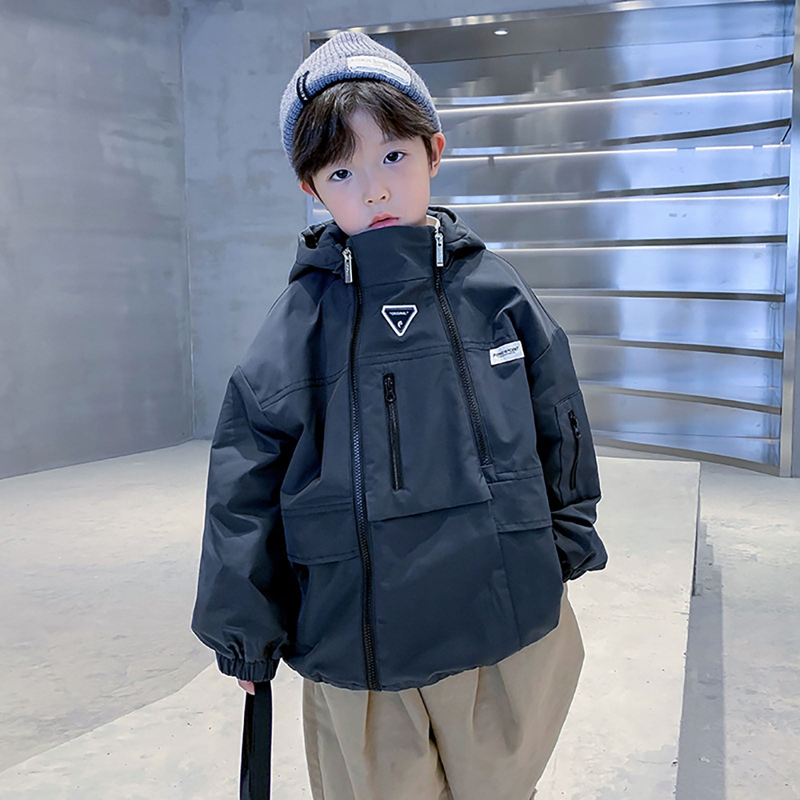 iTNHFP Boys Winter Coat Coat Kid Boys and Girls Hooded Jacket Autumn ...