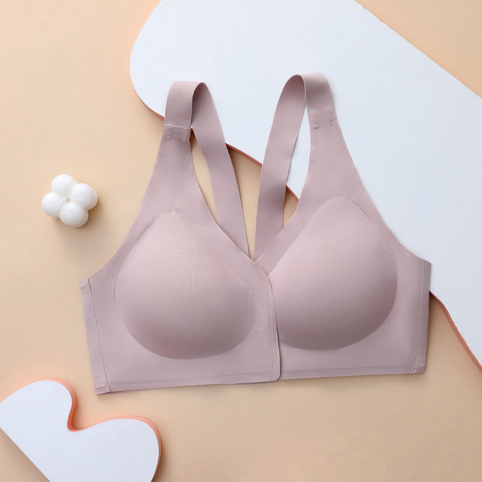 iTNHFP Clear Bra Women's Seamless Wire Push Up Bra with Side Support ...