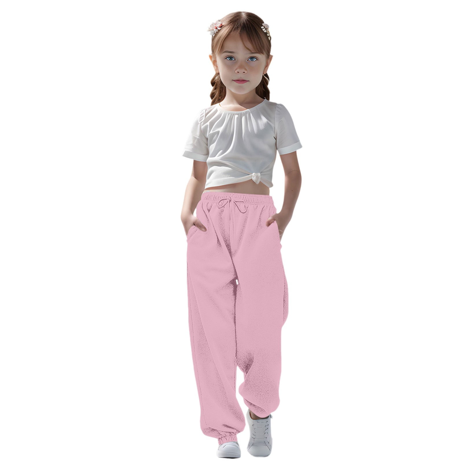 iTNHFP Pants for Girls Gifts for Girls Medium and Large Children Casual ...