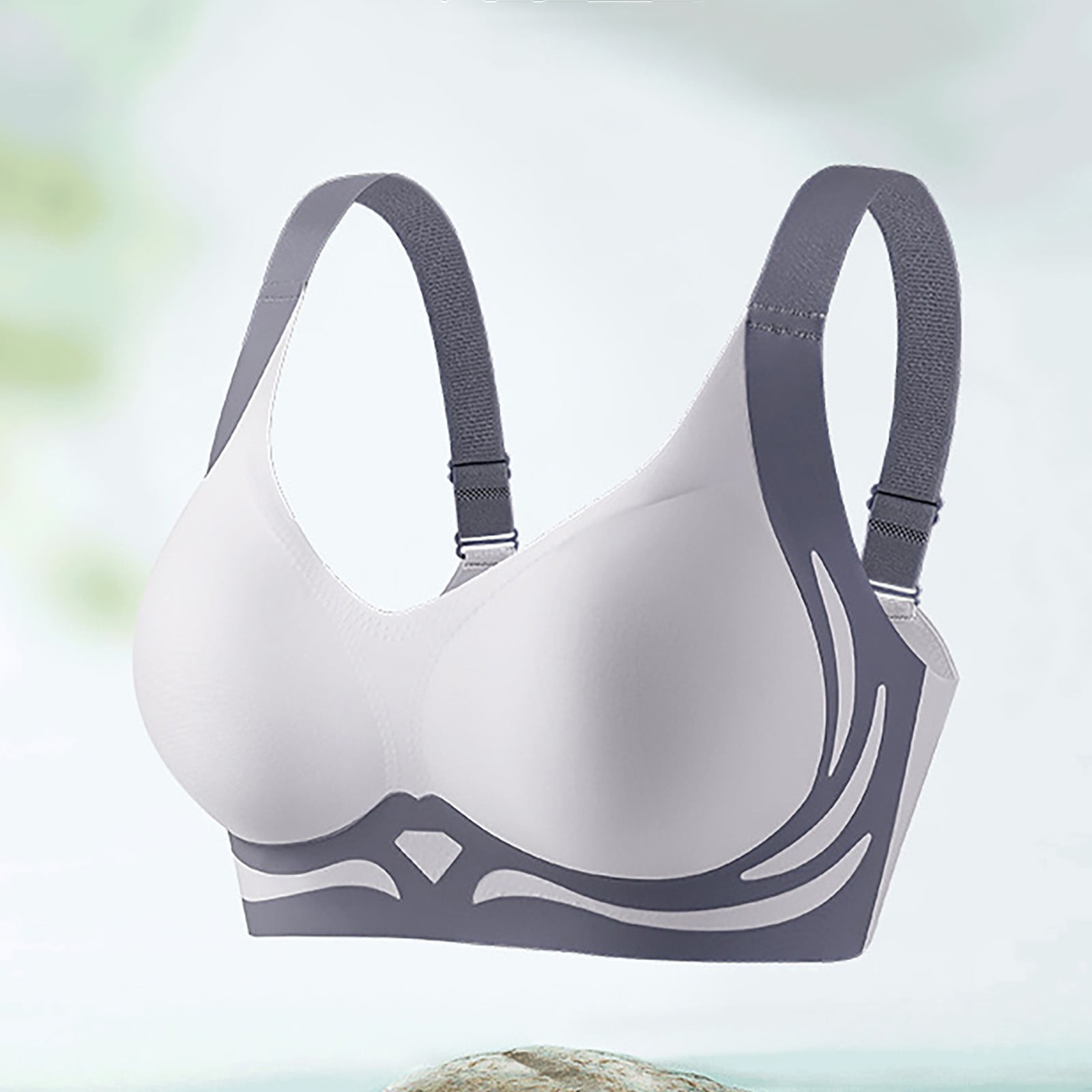 iTNHFP Sheer Bra Women's Wireless Bra with Seamless Smooth Comfort ...