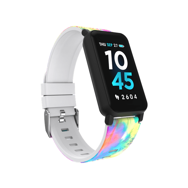 iTech Active 3 Unisex Adult Smartwatch Fitness Tracker, Tie Dye ...