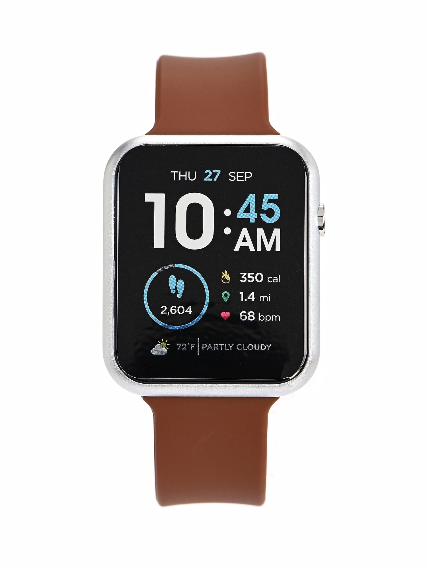 iTech Fusion 3 Unisex Adult Rectangular Smart Watch, Chocolate ...