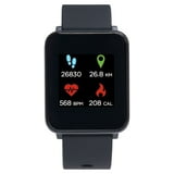 iTech Fusion Unisex Smart Watch & Fitness Tracker Black Case & Black ...