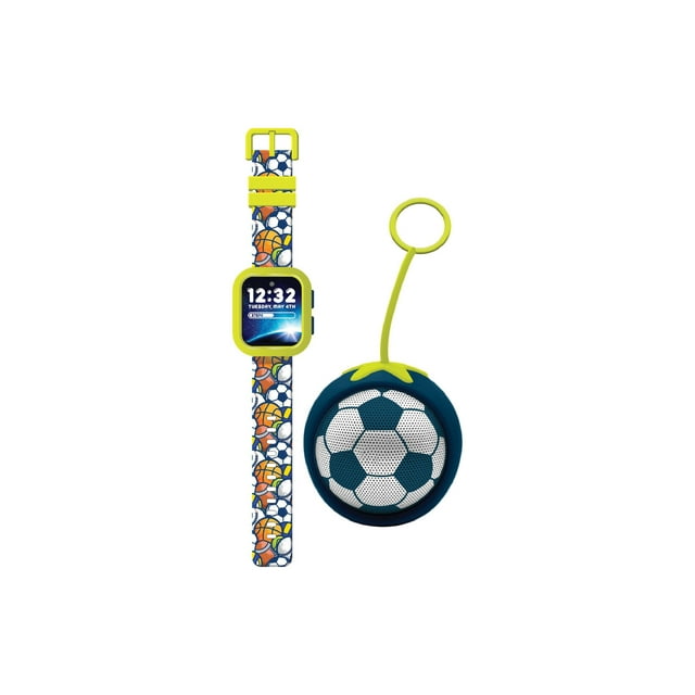 iTech Jr Kids Boys Soccer Ball Smartwatch and LED Bluetooth Speaker - Walmart.com