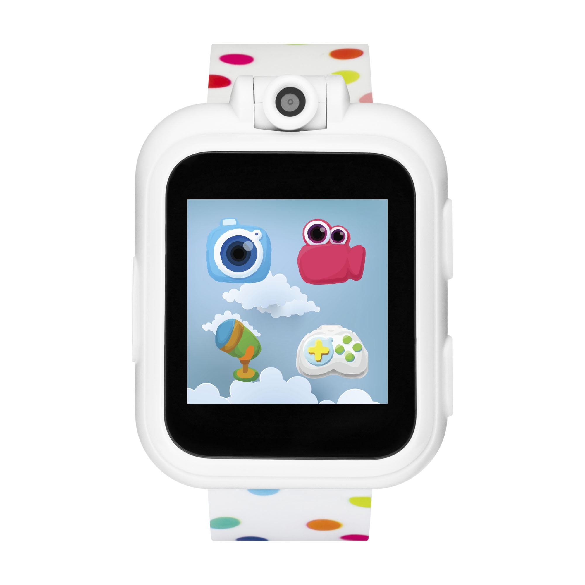 iTech Jr. Kids Smart Watch for Girls Color: Rainbow Polka Dot Band ...