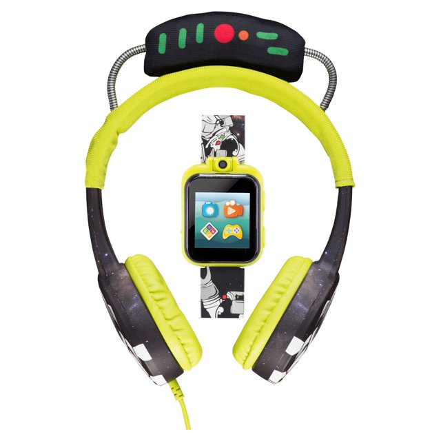 iTech Junior Children's Boys Headphones & Smartwatch Set - Green Mission Control - Walmart.com