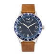iTech Men's Duo Hybrid Digital/Analog Smart Watch, Brown/Navy Strap ...